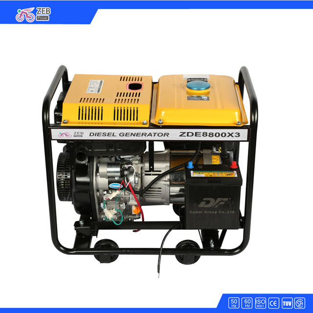 7.8KW Open Type Three Phase Diesel Generators With Recoil Start from ...